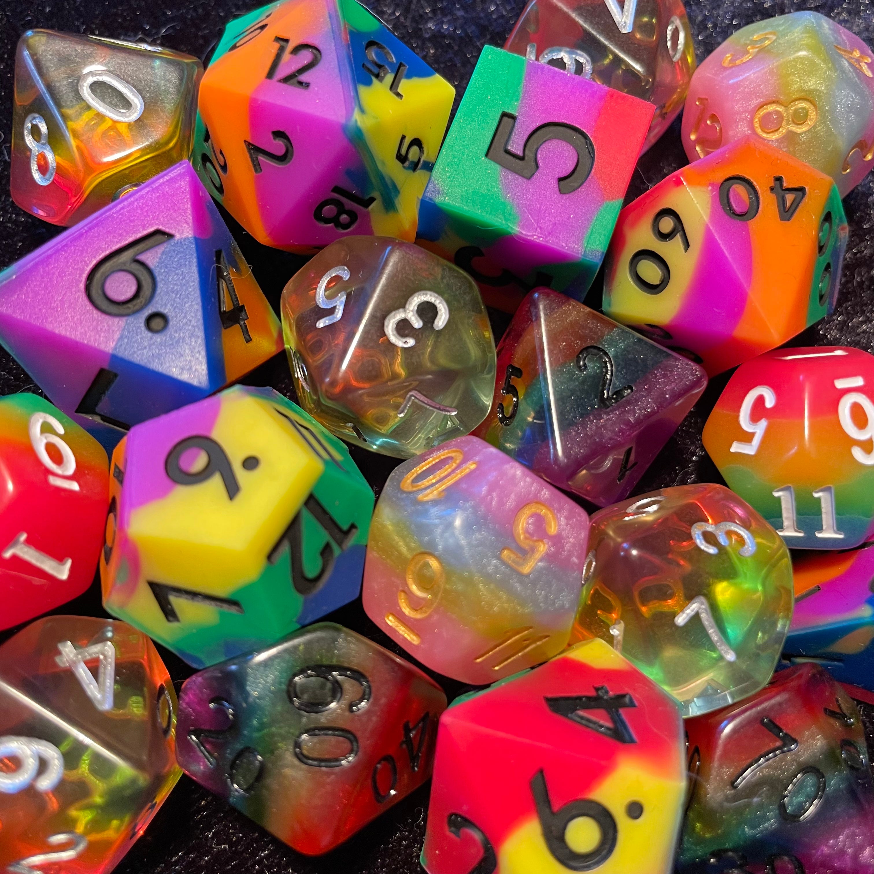 Rainbow TTRPG Dice – TTRPG Treasures