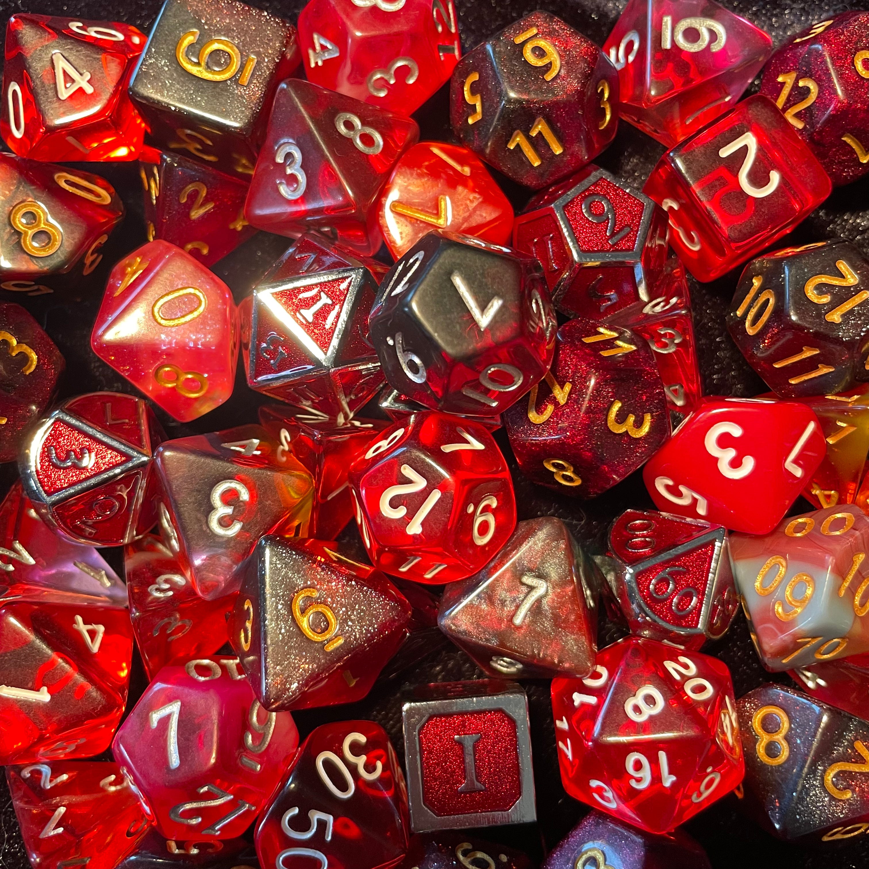 Red TTRPG Dice – TTRPG Treasures