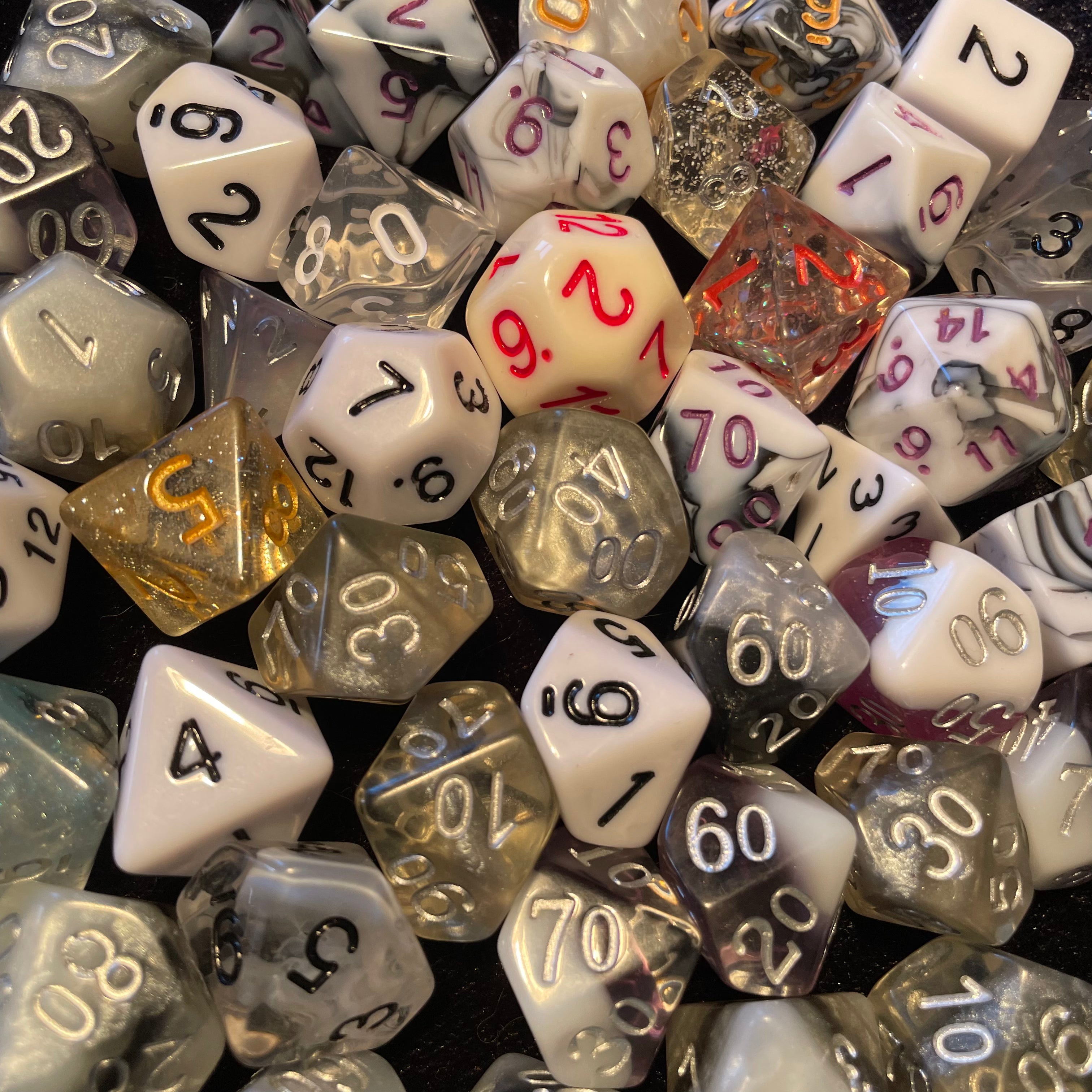 White TTRPG Dice – TTRPG Treasures