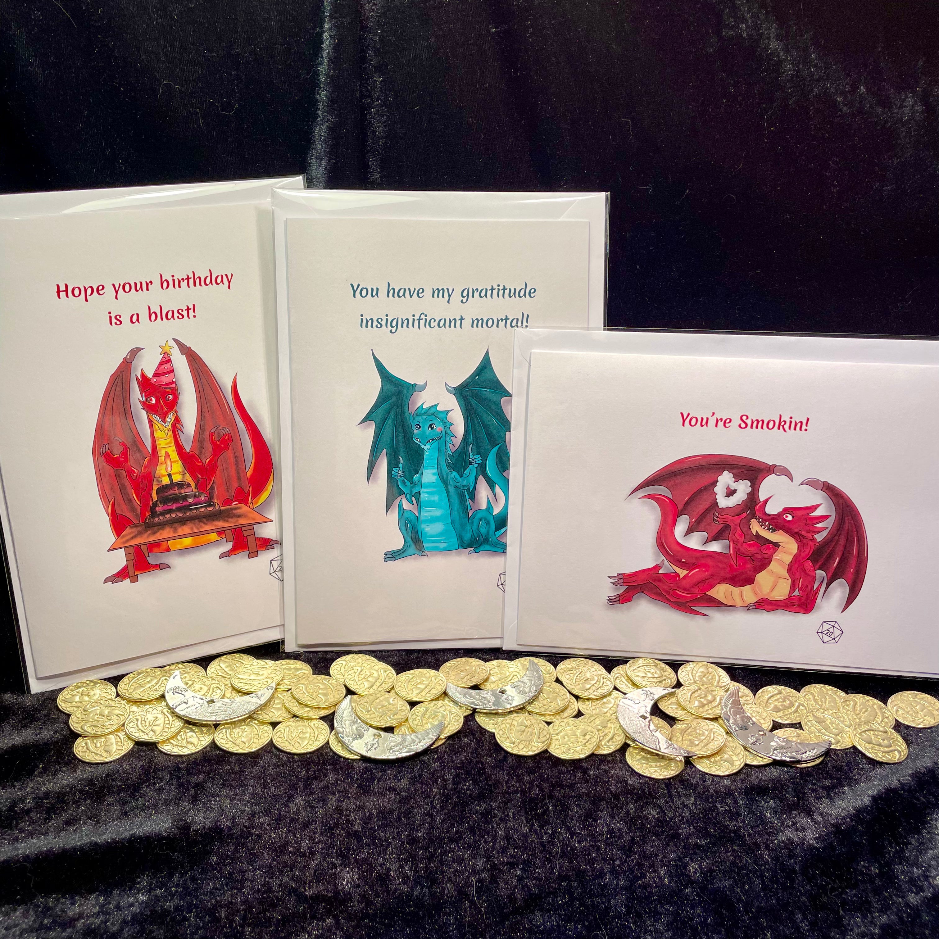 Handmade Dragon Greeting Cards – TTRPG Treasures